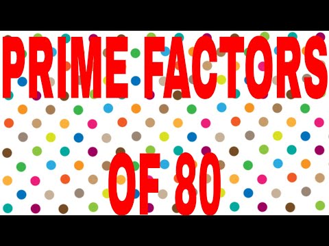 Prime factors of 80