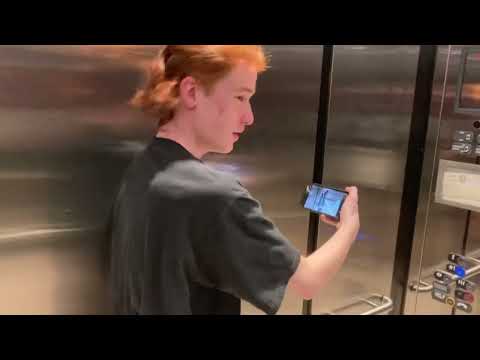 Large Thyssenkrupp signa4 Endura elevator at Collin college spring creek campus library building