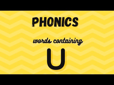 Phonics - words beginning with u