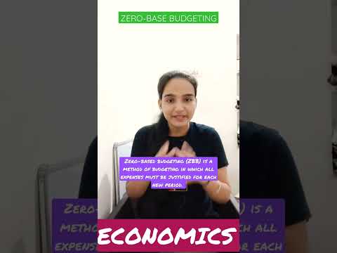 WHAT IS ZERO BASE BUDGETING🤔?||1MINUTE FINANCIAL MANAGEMENT|| BY BHARTI RUPANI||