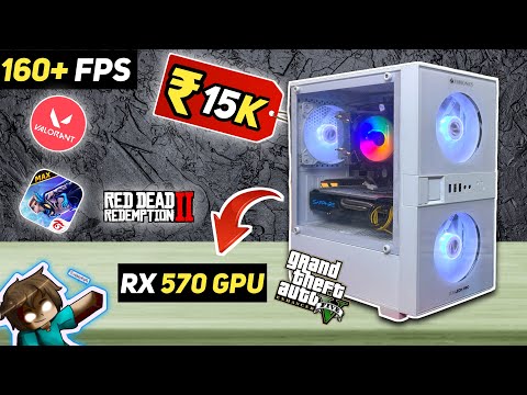 ₹15,000 Powerful Gaming PC Build 🔥 RX 570 + i5 4TH Beast!🤯