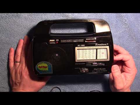 Supersonic SC 1082 AM FM SW MP3 Flashlight radio