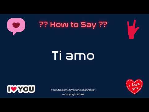 How to Pronounce "Ti amo" Correctly in Italian | How to Say "I Love You" in Italian