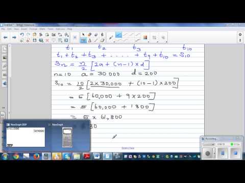 Application of arithmetic series in real life