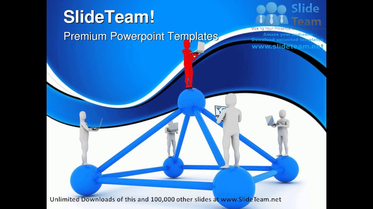 Global Computer Network Leadership PowerPoint Templates Themes And Backgrounds 0911
