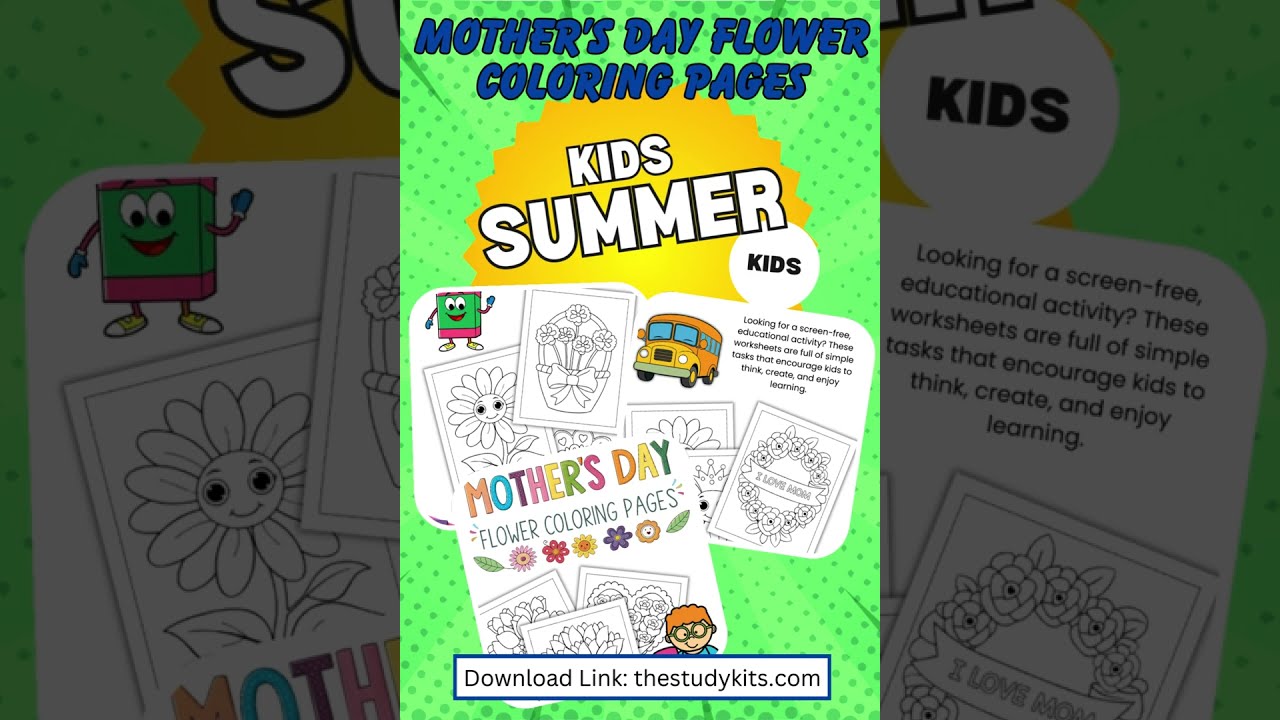  Mother’s Day Flower Coloring Pages