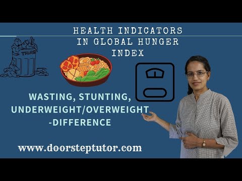Wasting, Stunting, Underweight/Overweight-Difference: Health Indicators in Global Hunger Index