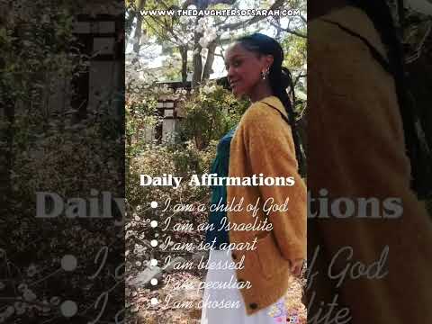 As Israelites and young daughters of Sarah, we shouldn’t struggle with low self esteem.