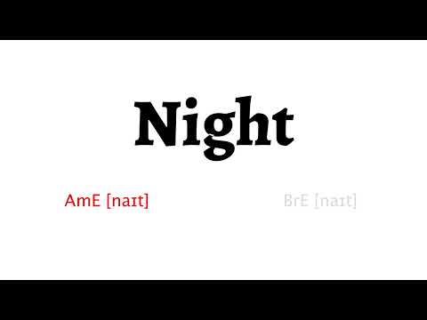 How to Pronounce night in American English and British English