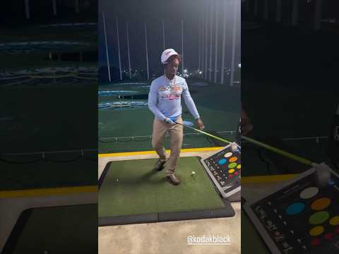 At Top Golf with Kodak Black