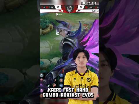 KAIRI SUPER FAST HAND COMBO ON HIS LING 🔥🥶 #mobilelegend #kairi #mplids12