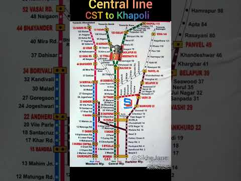 Mumbaiโs Secret Network of Local Trains Route.๐ง #railway