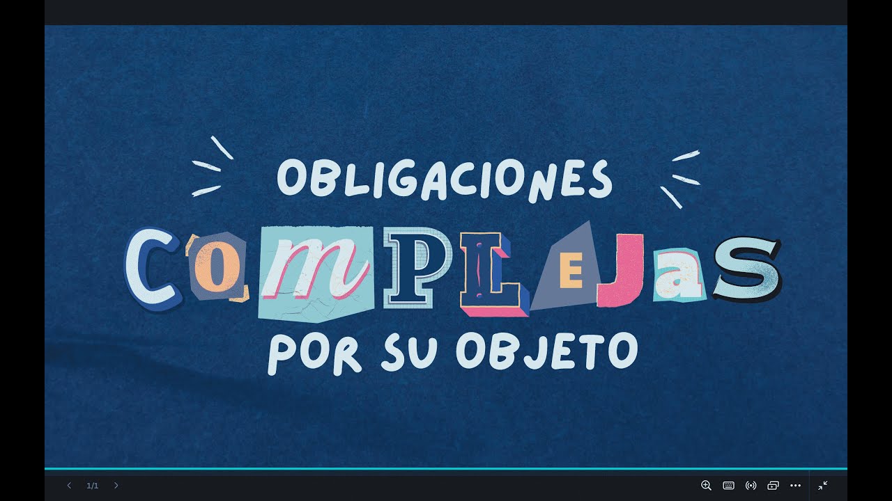 Obligaciones Complejas por el Objeto Ana Paula Navarro