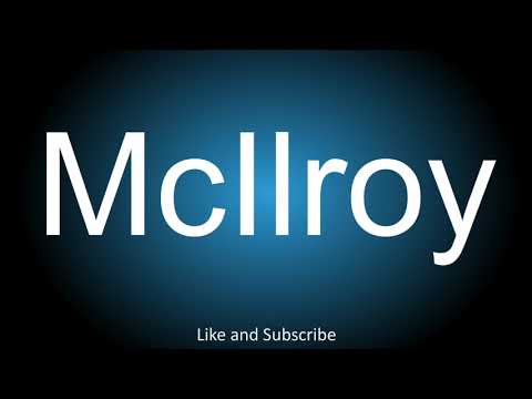 How to correctly pronounce - McIlroy.