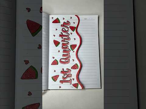 First Quarter Divider Design | Watermelon Fruit Theme ✨