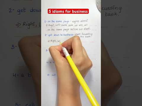 5 idioms for business
