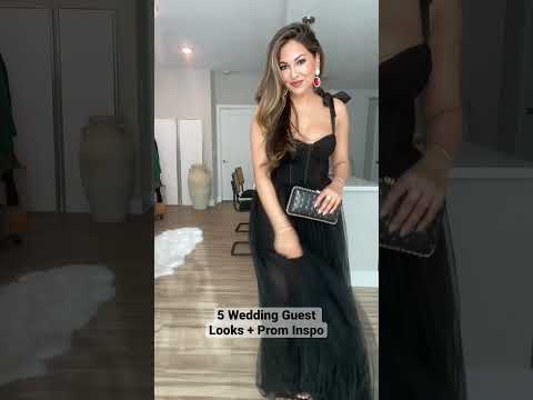 5 Wedding Guest Looks + Prom Inspo✨ #ootd #fashion #grwm #beauty #style #shorts #tutorial #wedding