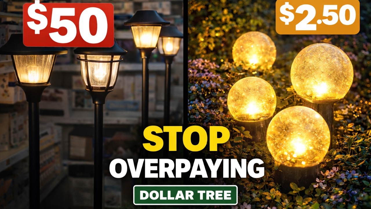 Stop Buying Expensive Outdoor Lights — This Dollar Tree Hack Costs $2.50 and Looks Amazing