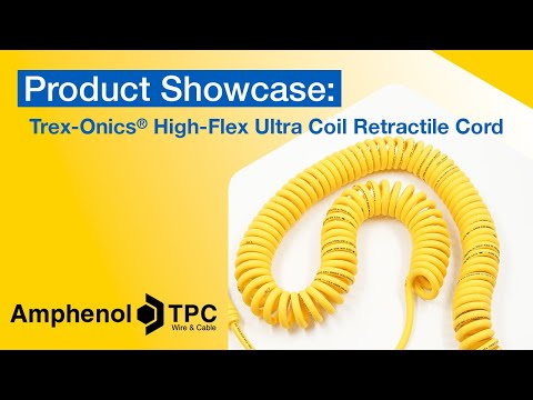 Trex-Onics® High-Flex Ultra Coil Retractile Cord | Product Showcase | Amphenol TPC Wire & Cable