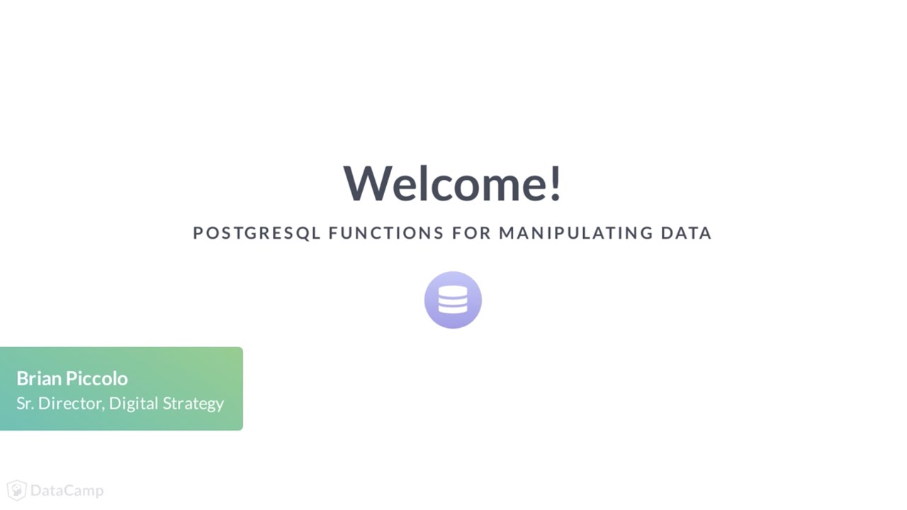 SQL Tutorial: Functions for Manipulating Data in PostgreSQL