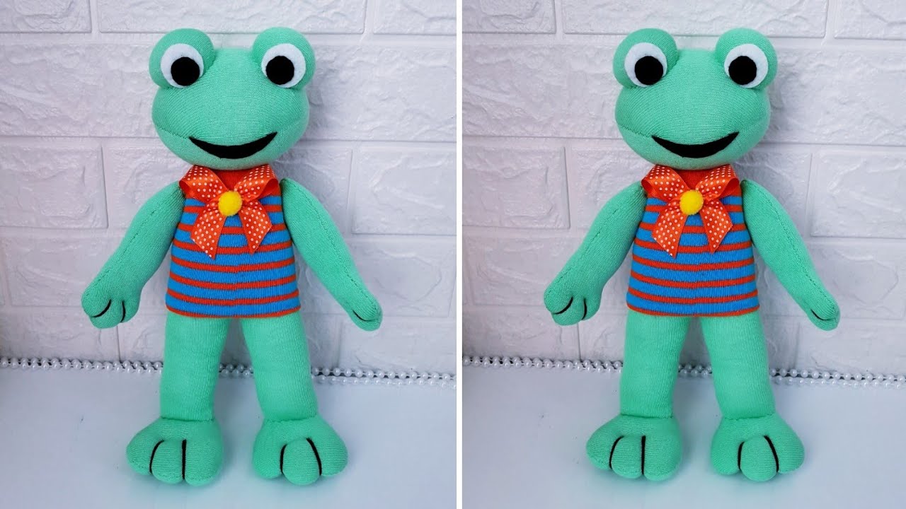😍The Easiest Toy Frog To Make/👌Toy From Socks