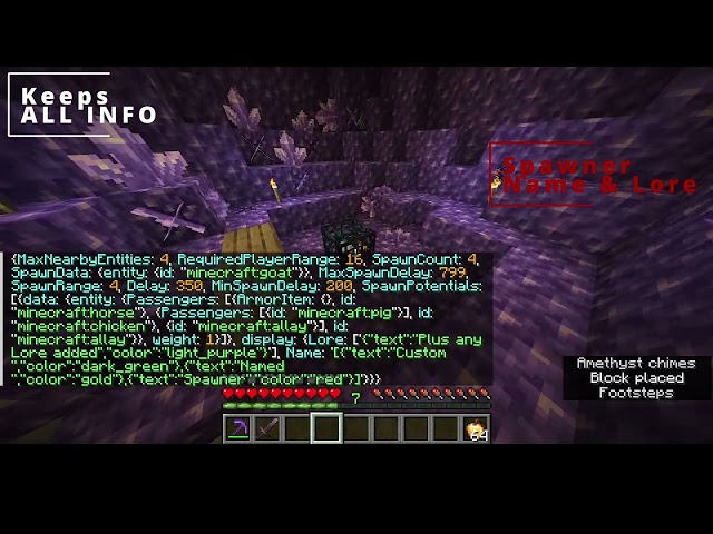 Advanced Silktouch SPawners Minecraft Data Pack