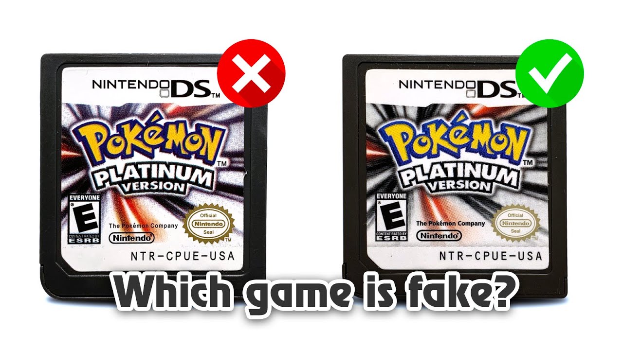 How to Spot a Fake Pokemon Platinum Nintendo DS Game Cartridge!
