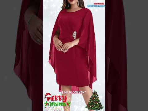 Christmas Glam for Plus-Size Women | Red Cocktail Dresses | Holiday Style Inspiration | #partydress