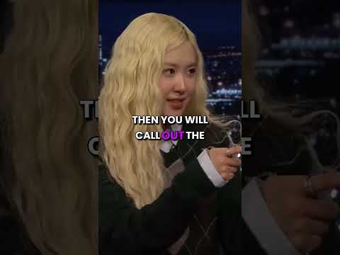 ROSÉ shows Jimmy How to Play the APT. Drinking Game: Learning APT