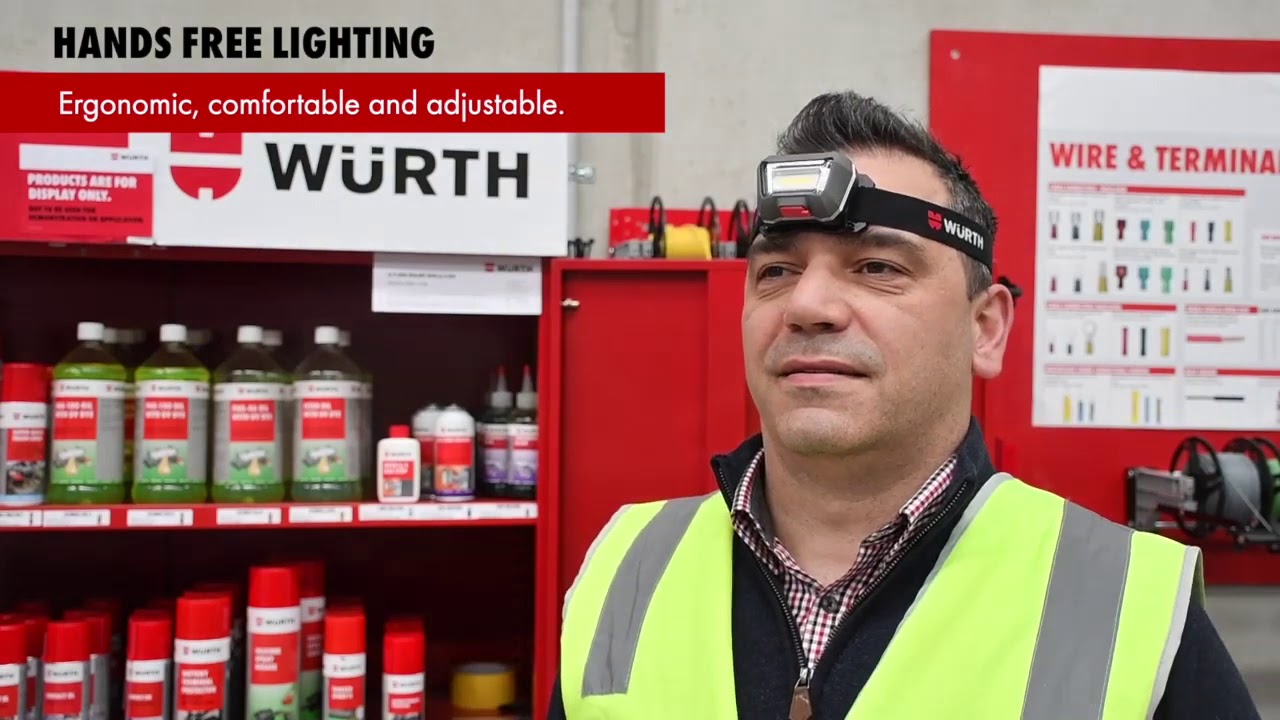 WURTH RECHARBLE LED HEADLAMP ERGOPOWER SENSOR