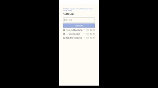 Nucamp Student Project Portfolio | To do List