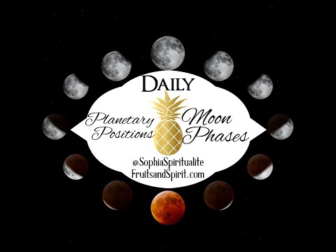 Daily Planetary Positions and Moon Phases Report 10/4/22