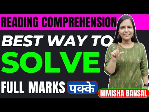 How to solve Reading Comprehension Passages Video Lecture - English Language and Comprehension ...