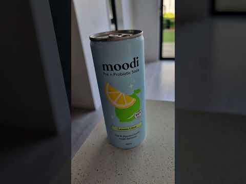moodi pre + probiotic soda, afternoon pick me up #moodi #prebiotic #probiotic