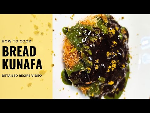 VIRAL DUBAI CHOCOLATE KUNAFA, BREAD KUNAFA RECIPE, VIRAL EID DESSERT RECIPE