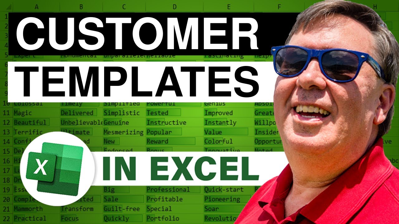 Mrexcels Learn Excel 630 Customer Templates Mrexcel Message Board