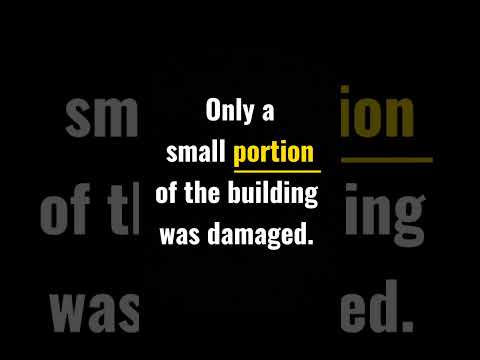 Meaning of PORTION with examples