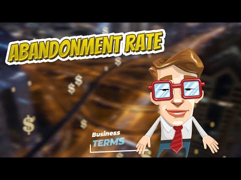 Abandonment rate 📈💲 BUSINESS TERMS 💲📉