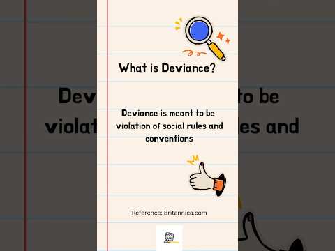 What is Deviance? Use your social media space to brush up the basic concepts #educational #sociology