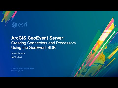 ArcGIS GeoEvent Server: Creating Connectors & Processors using the GeoEvent SDK