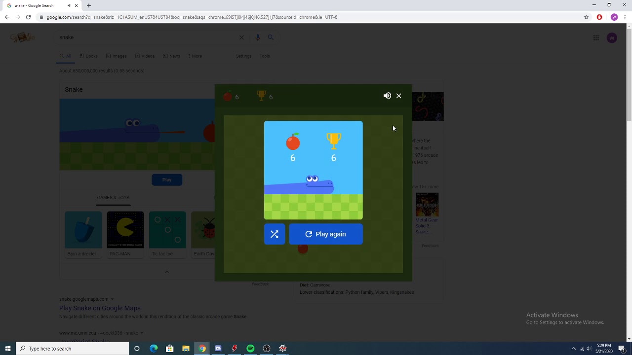 Coding Snake in python using object oriented programming. (1/2)