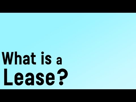 What is a lease?