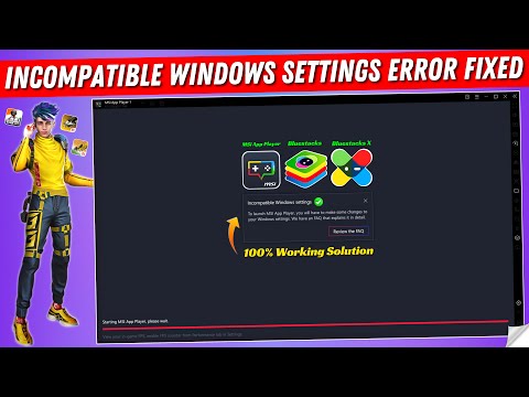 How to Solve MSi App Player / BlueStacks incompatible Windows Settings Error Problem