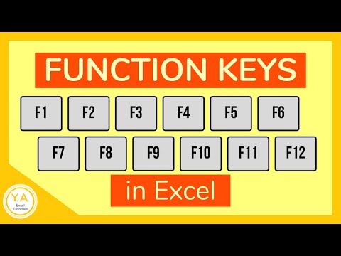 Excel Function Keys Shortcuts - Tutorial