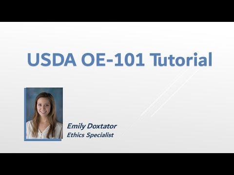 Form OE 101 Tutorial