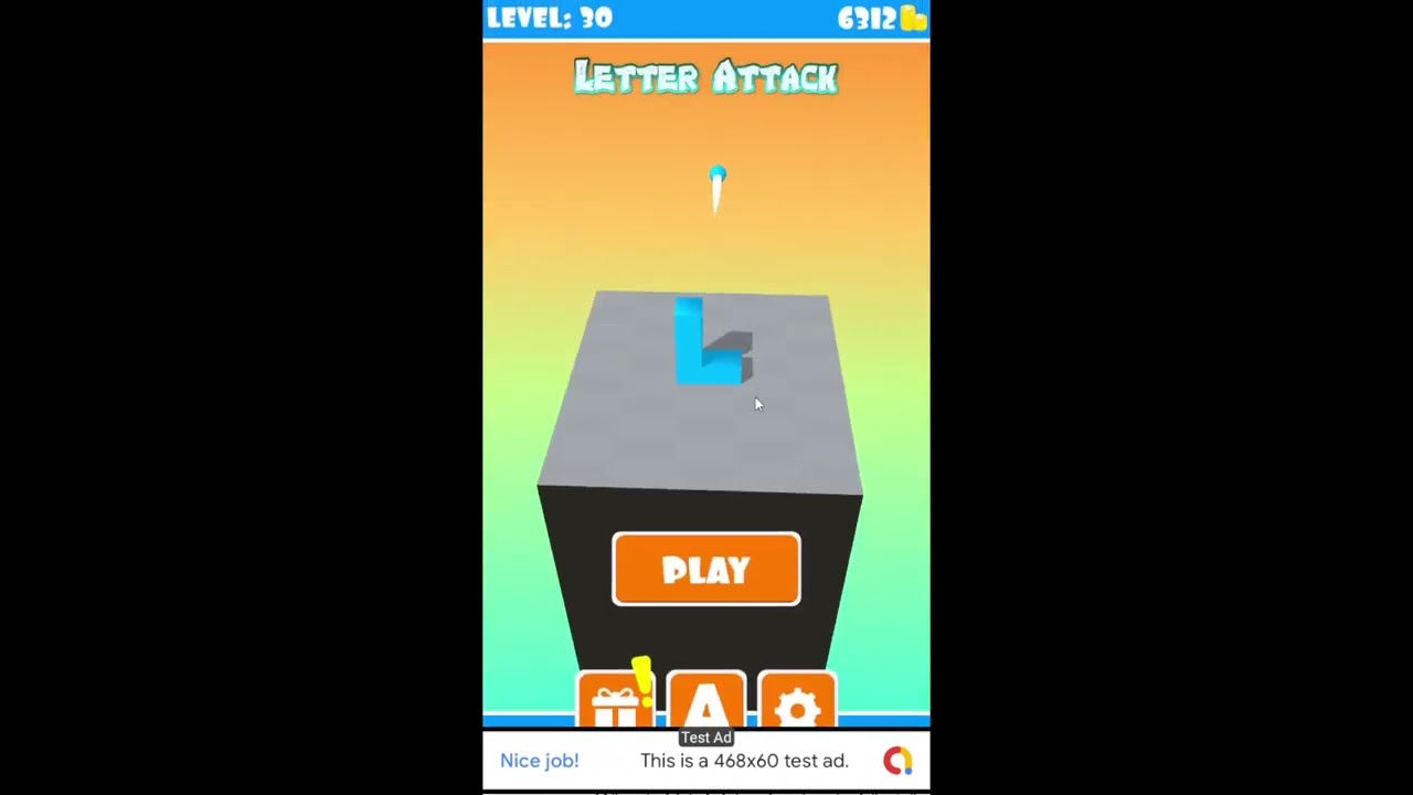 Letter Attack Unity Game Source Code #unity #unity3d #unitydev #unitydeveloper #sourcecode