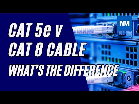 What's the difference between CAT5e cable and CAT8 cable?