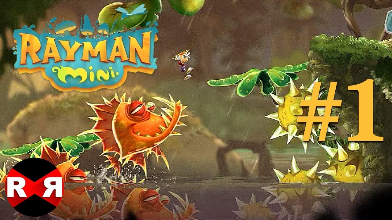 Rayman Mini - Apple Arcade - WORLD 1 PERFECT Walkthrough Gameplay