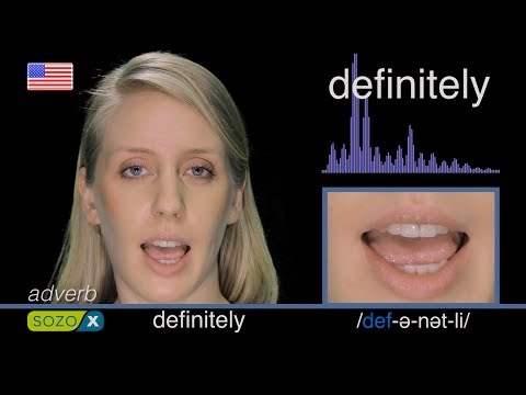 How To Pronounce DEFINITELY like an American English Pronunciation