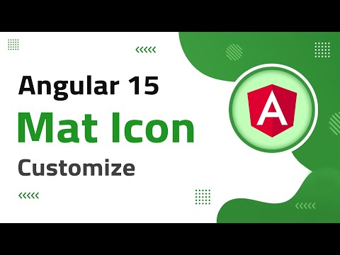18) Mat Icon Customization in Angular 15 | angular material | angular 15 tutorial